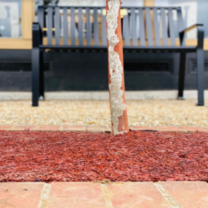 Recycled Rubber Mulch Mat Square 5 ft x 5 ft by Conserv-A-Store